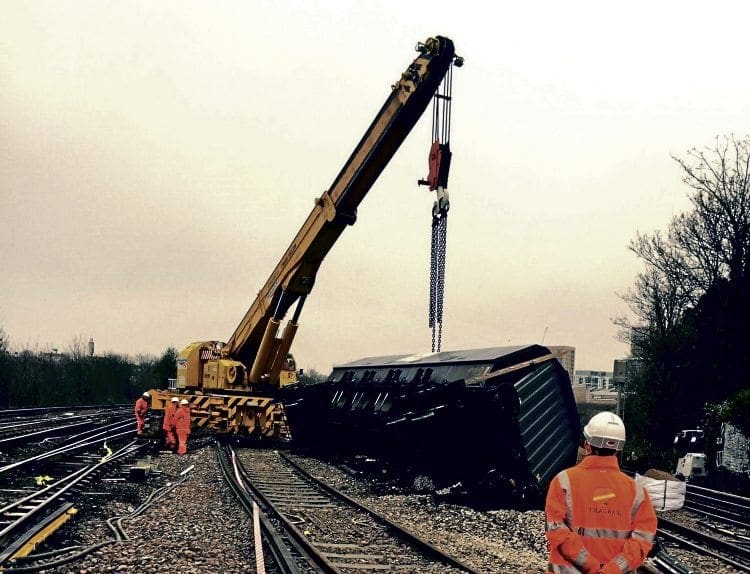 Freight train derailment disrupts SE London | The Railway Magazine